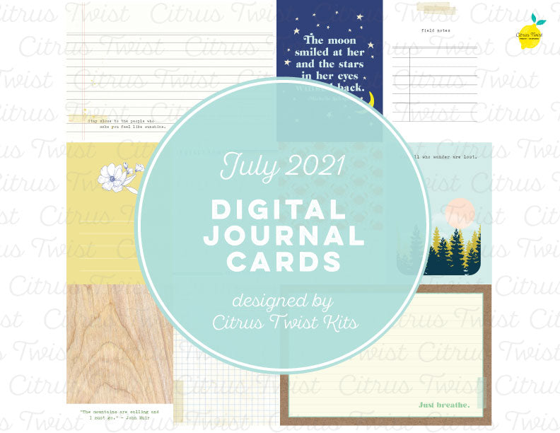 Life Crafted - SUMMER FUN - Digital Journal Cards - July 2021 – Citrus ...