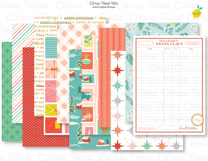 Life Crafted JINGLE ALL THE WAY - 6 X 8.25 Digital Paper - October 202 ...