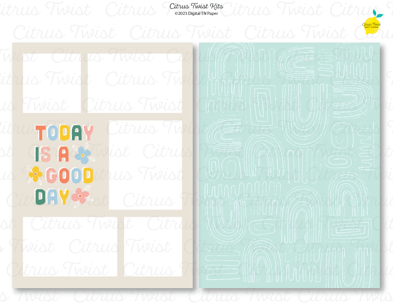 Life Crafted - LIFE IN MOTION - Digital 6x8.25 Paper – Citrus Twist Kits