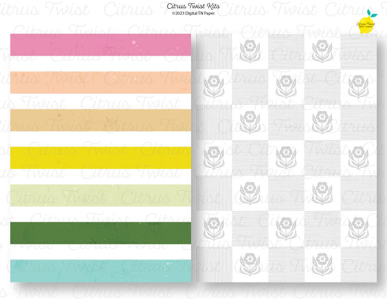 Life Crafted - GRATITUDE - Digital 6x8.25 Paper – Citrus Twist Kits