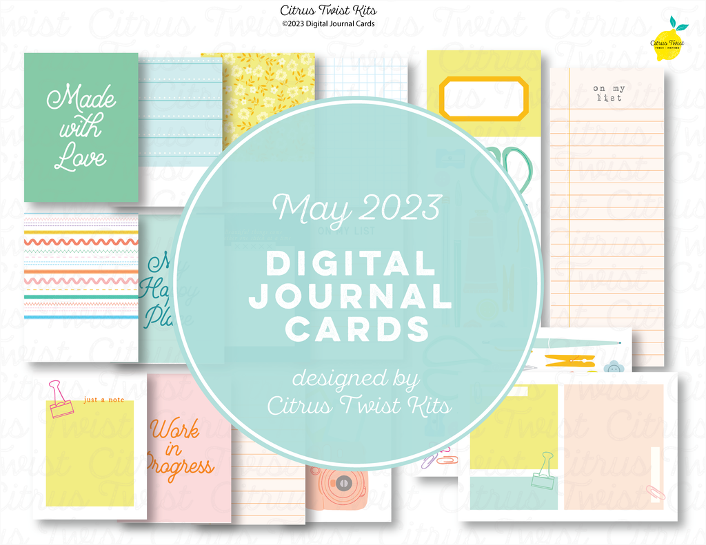Life Crafted - CRAFTING MEMORIES - Digital Journal Cards – Citrus Twist ...