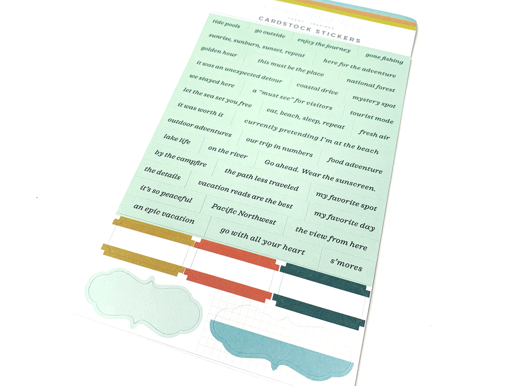 Citrus Twist Life-Crafted "TRAVELOGUE" Tiny Word Stickers – Citrus ...