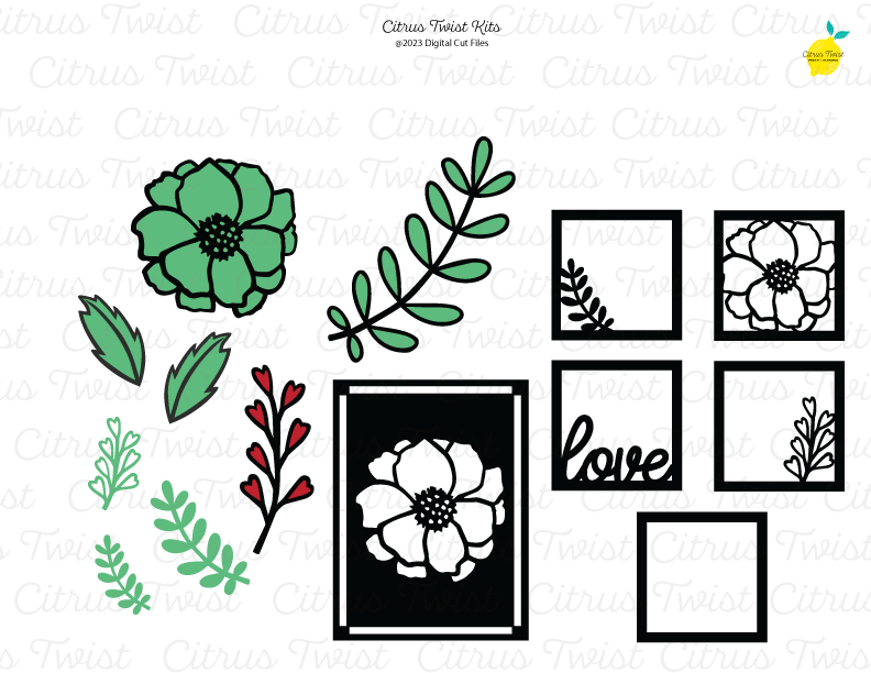 Digital Cut Files - 2x2 TAGS AND THINGS - FEB 2023 – Citrus Twist Kits