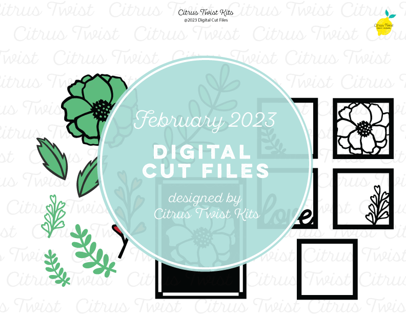 Digital Cut Files - 2x2 TAGS AND THINGS - FEB 2023 – Citrus Twist Kits