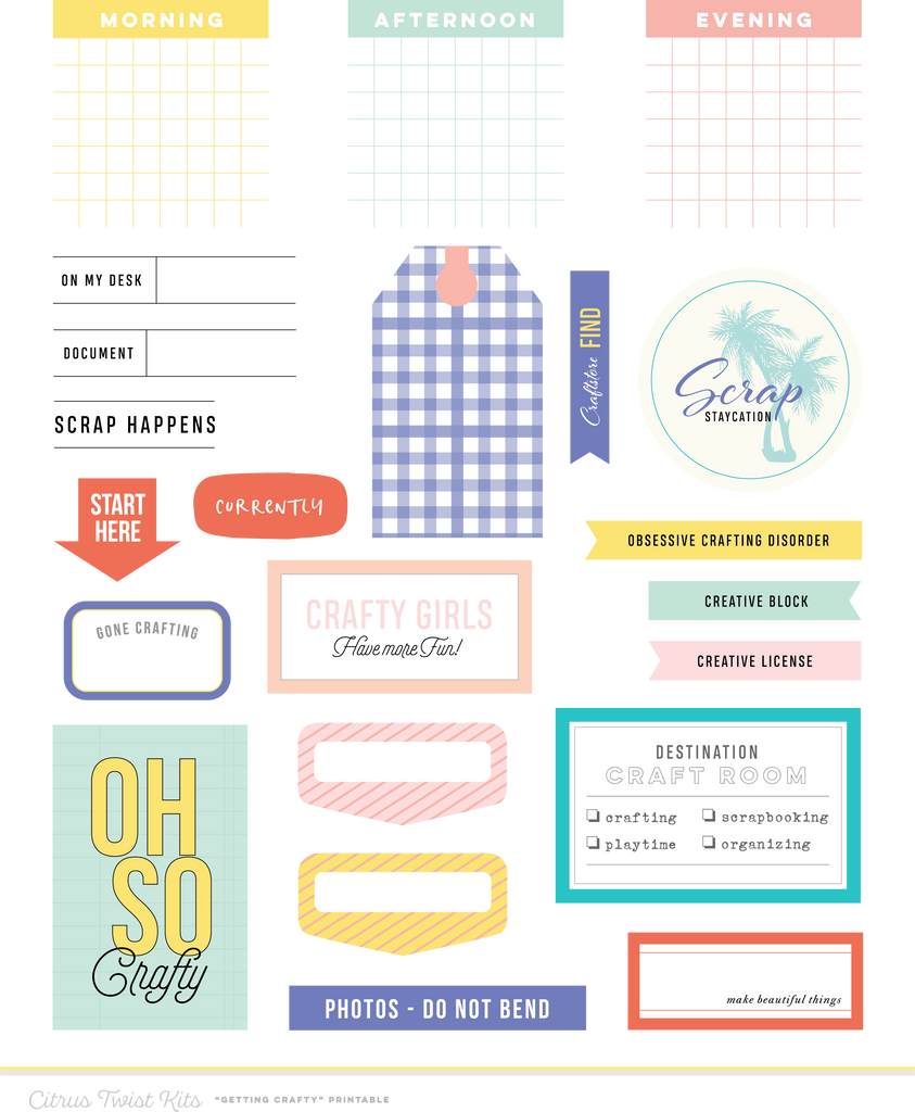CTK Get Crafty Elements Digital Files - May 2018 – Citrus Twist Kits