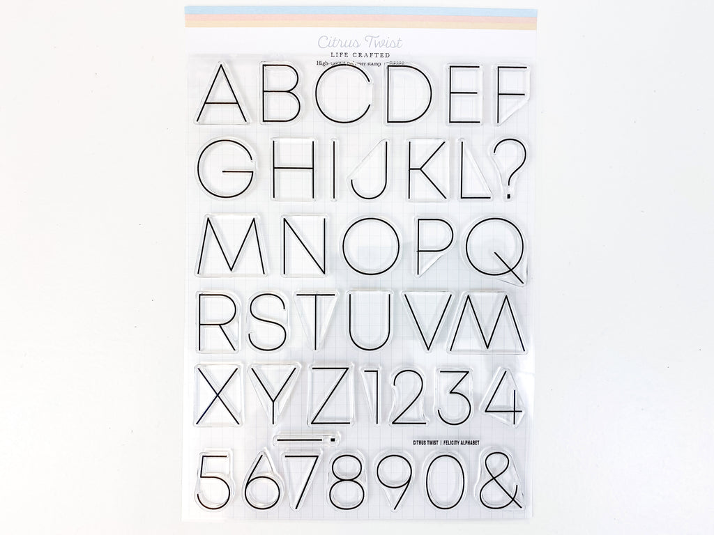 Citrus Twist 6" x 8" FELICITY Alphabet Stamp – Citrus Twist Kits