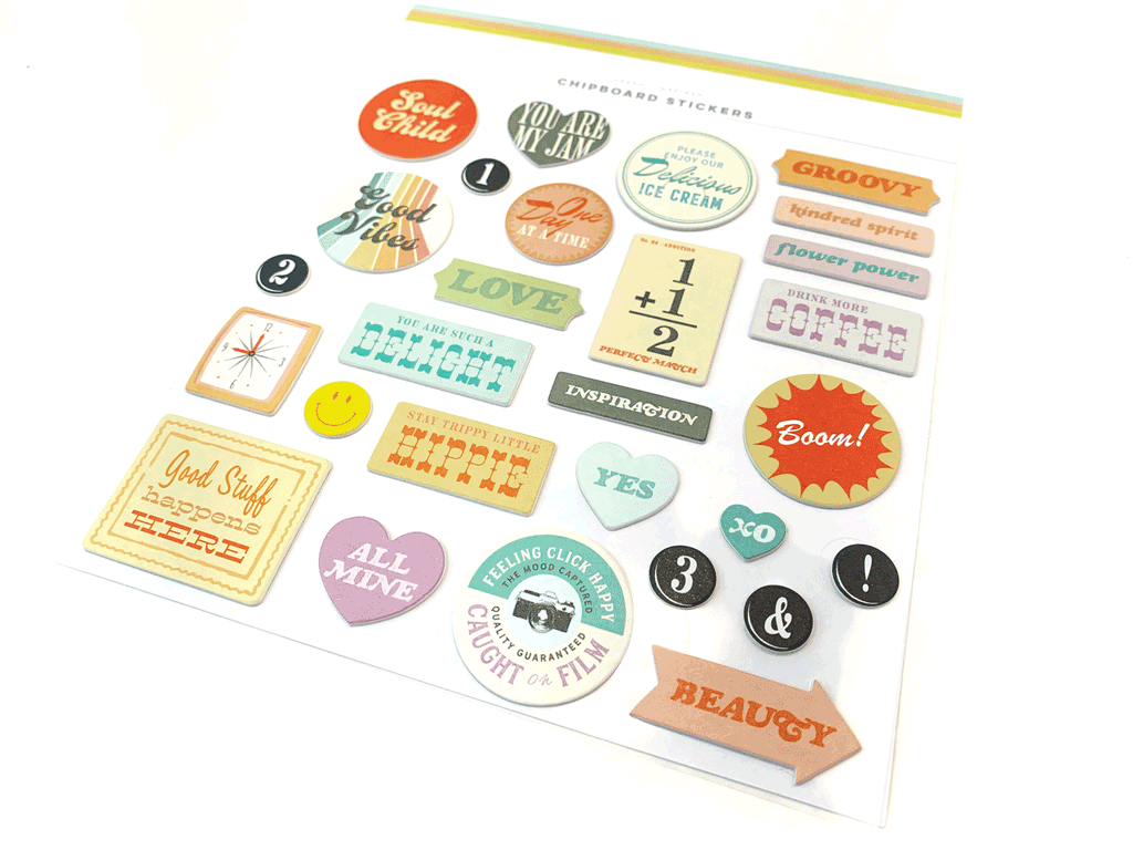 Citrus Twist RETRO Chipboard Stickers – Citrus Twist Kits